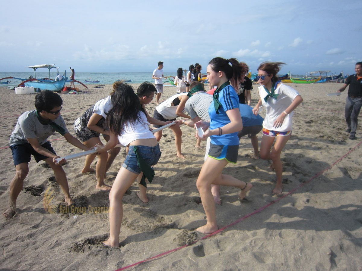 Bali Beach Team Building Amazing Race Phase Crazy Ball Game Bali 